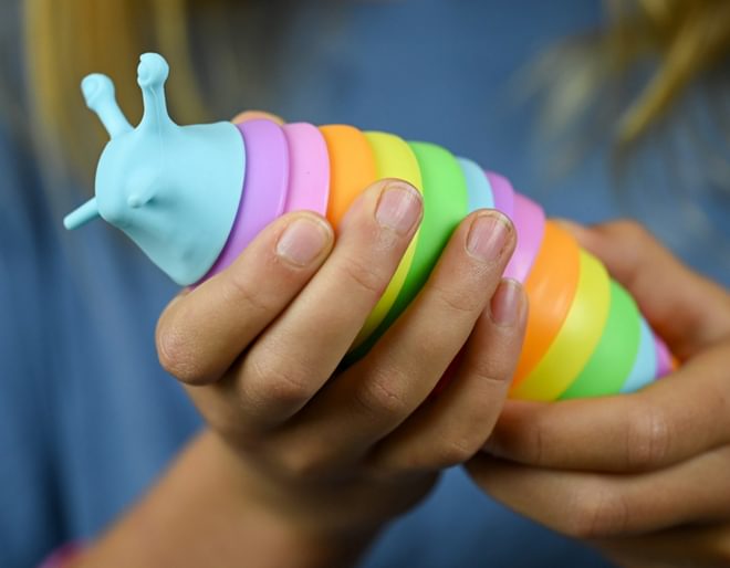 Sensory Slug - Wiggly Rainbow Fidget Toy
