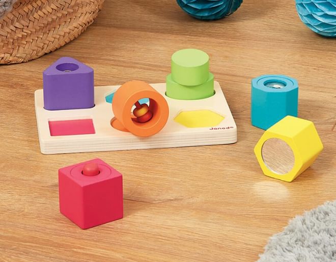 Wooden Shapes & Sounds Block Puzzle