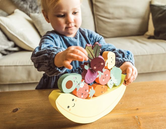 Happy Veggies Balancing Game