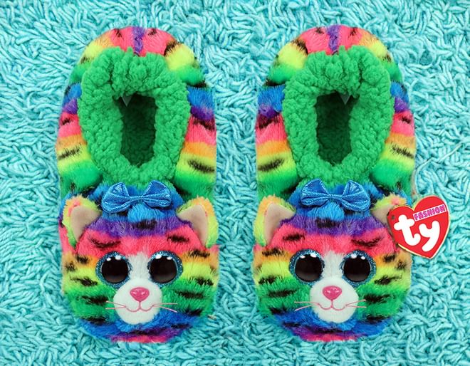 Rainbow Slippers - Beanie Boo from Ty