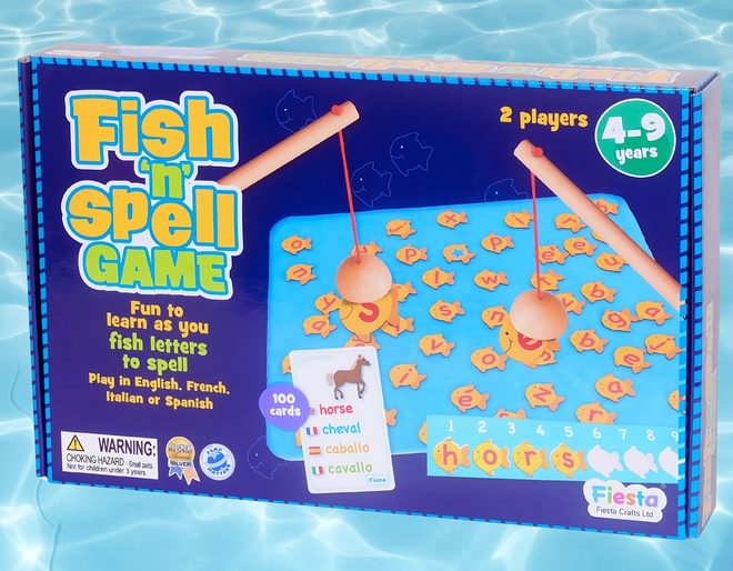 Fish 'n' Spell Game - In Four Languages!