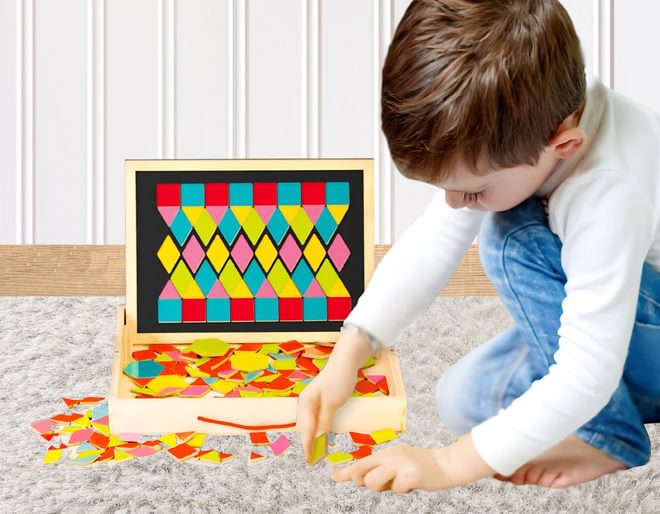 Magnetic Patterns - Fun Wooden Shapes